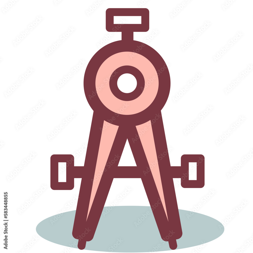 math tool compass vector icon Stock-Vektorgrafik | Adobe Stock