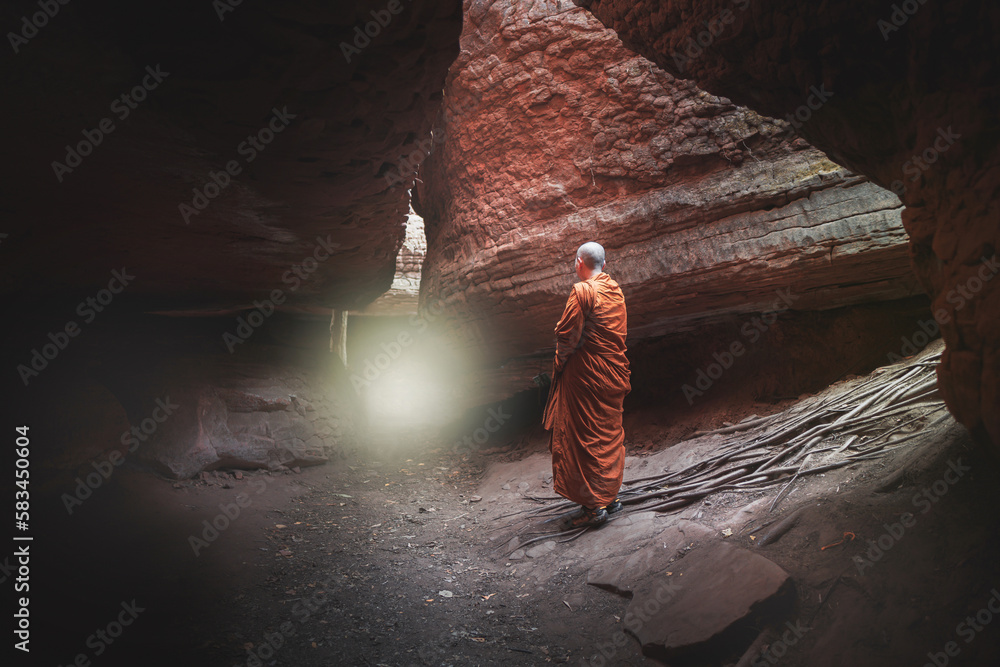 The back of the pilgrimage Naka cave giant snake scale stone. in the ...