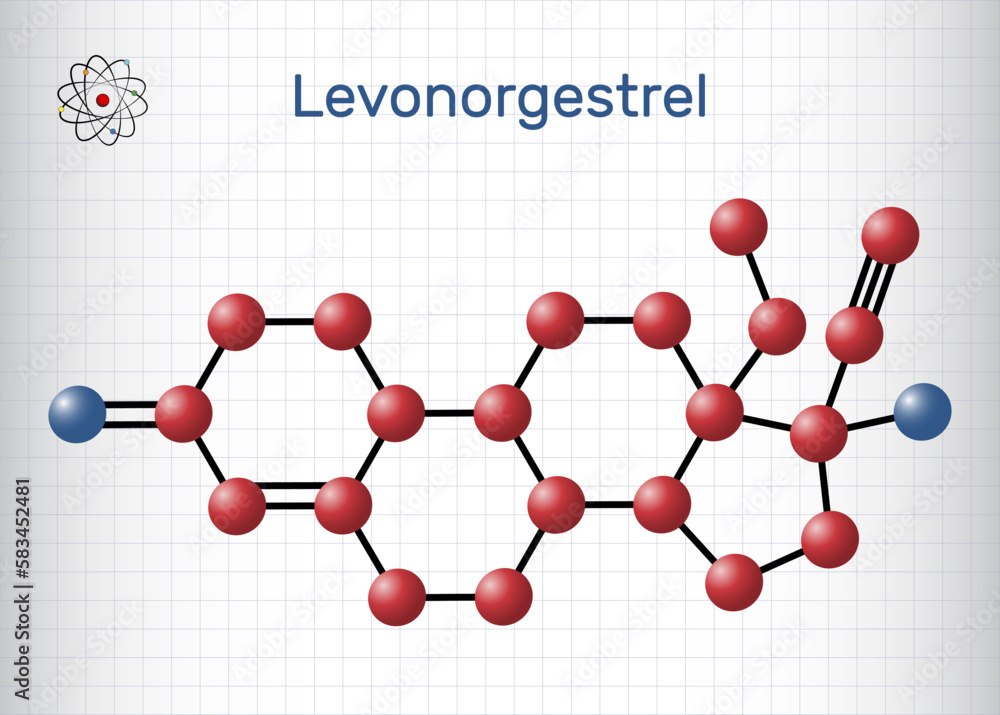 Levonorgestrel progestin molecule. It is synthetic progestogen ...