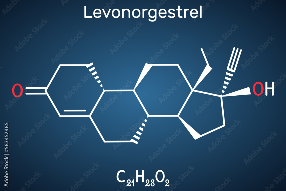 Levonorgestrel progestin molecule. It is synthetic progestogen ...