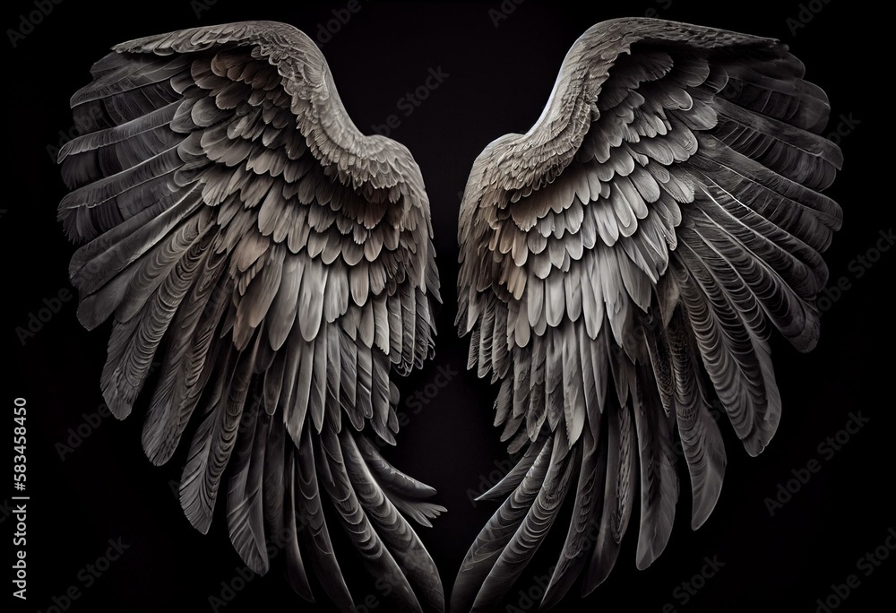 Black Angel Wings Wallpaper