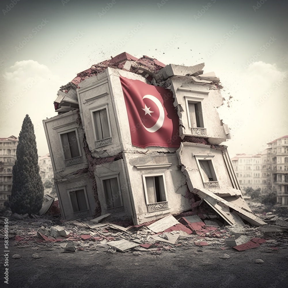 earthquake in turkey collapsed house ruins everywhere richter scale ...