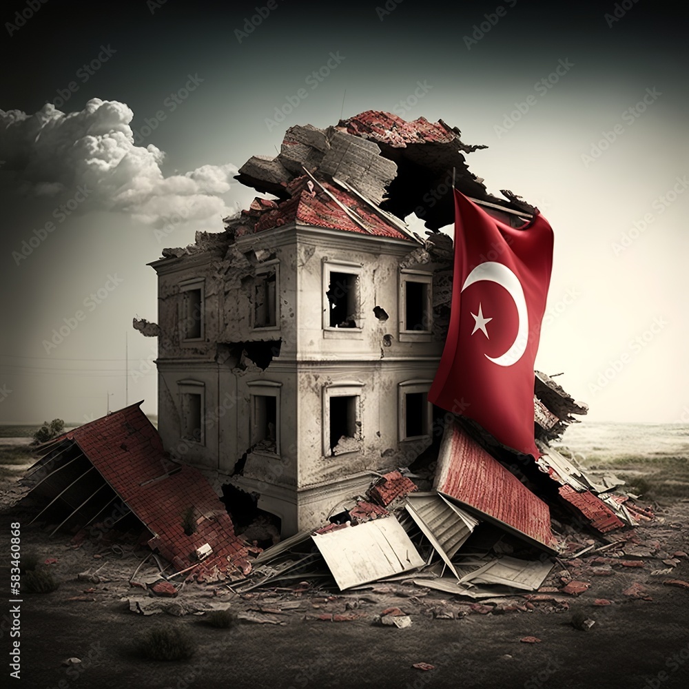 earthquake in turkey collapsed house ruins everywhere richter scale ...