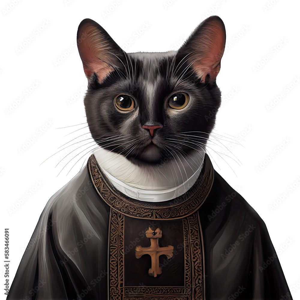 Cat Priest Robe Meme at Georgia Farber blog