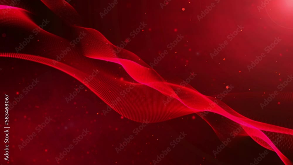 beautiful red particle form, futuristic neon graphic Background, energy ...