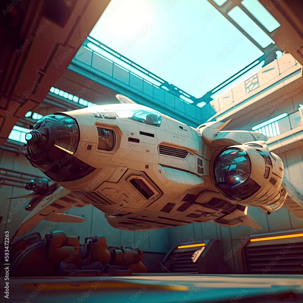 Futuristic military aircraft design, war military air craft, scifi ...