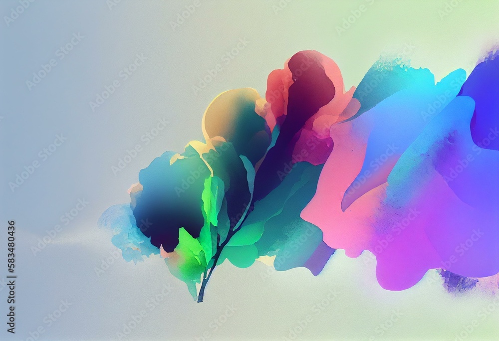 transparent colors, background image, watercolor style Generative AI ...