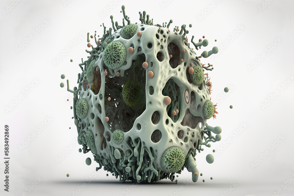 Amazing Complexity of Microbial Behavior created with Generative AI ...