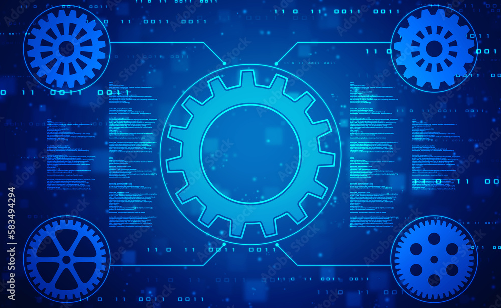 Ilustração do Stock: Process management, optimization operation, fix ...