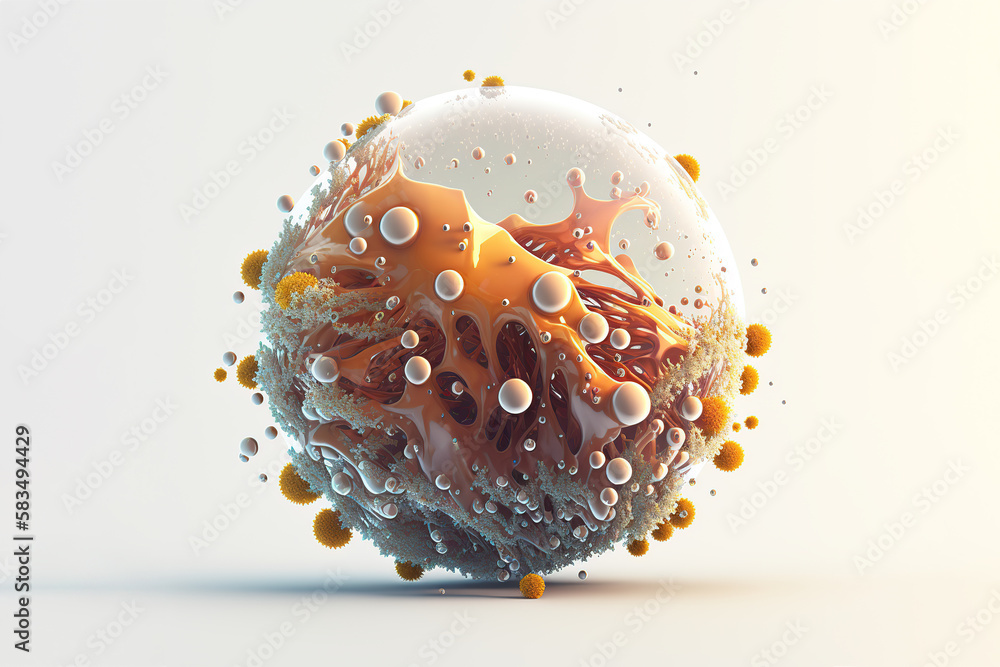 Amazing Complexity of Microbial Behavior created with Generative AI ...