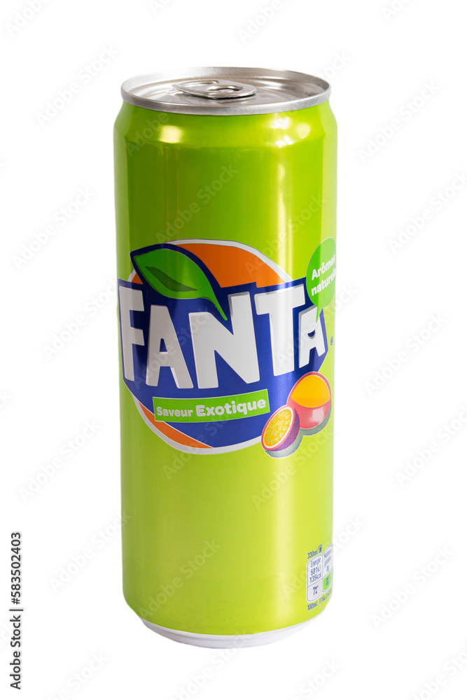 Foto de Vaison la Romaine - France - 21 mars 2023 - boite de boisson ...