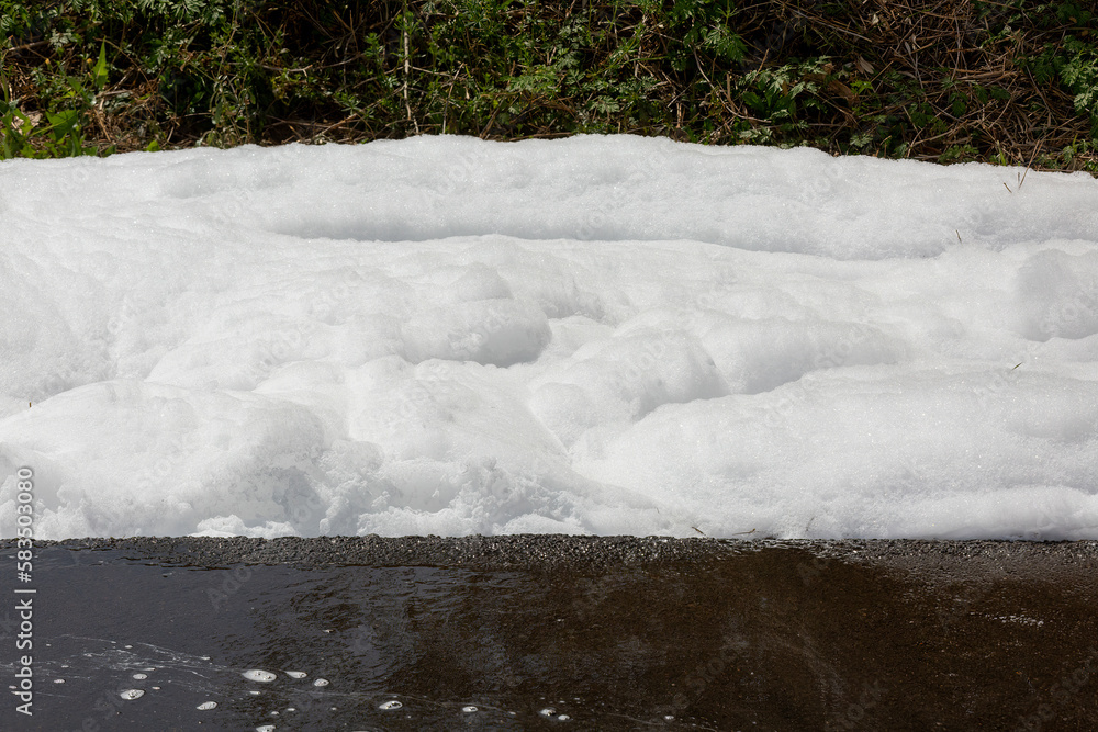 Environmental Hazard: Toxic PFOS Chemical Fire Foam Floating Down the ...