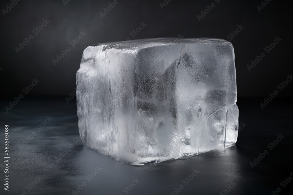 ice, cube, cold, water, cool, blue, isolated, clear, wet, white, transparent, frozen, drop ...