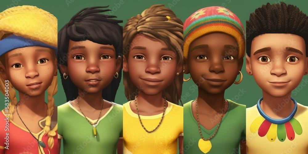 Multicultural multiracial and Inclusive: Brazilian Character Avatars ...