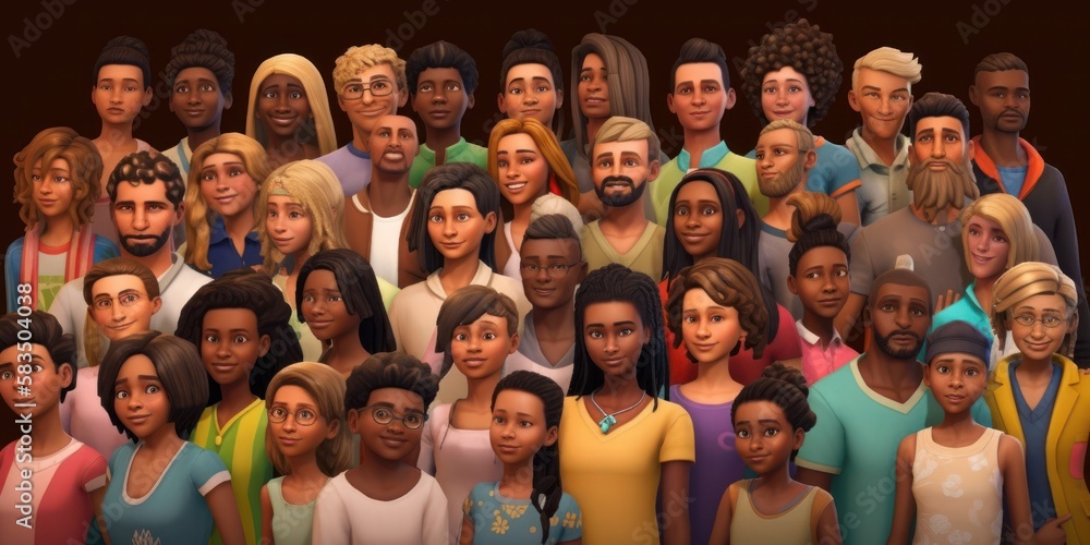 Multicultural multiracial and Inclusive: Brazilian Character Avatars ...