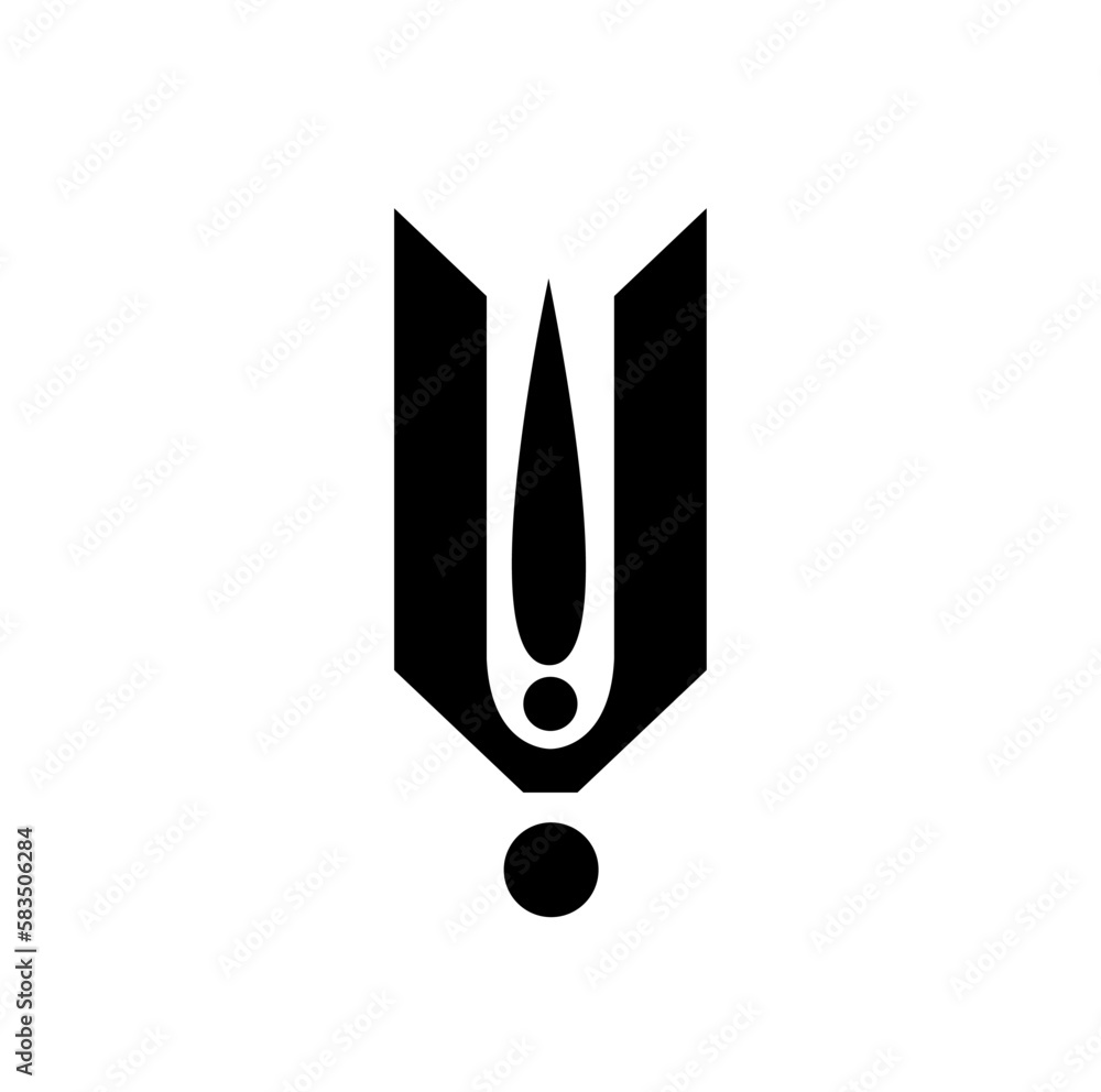 Lord Vishnu Tilak vector icon. Hindu Sanatal Tilaka. Stock Vector ...