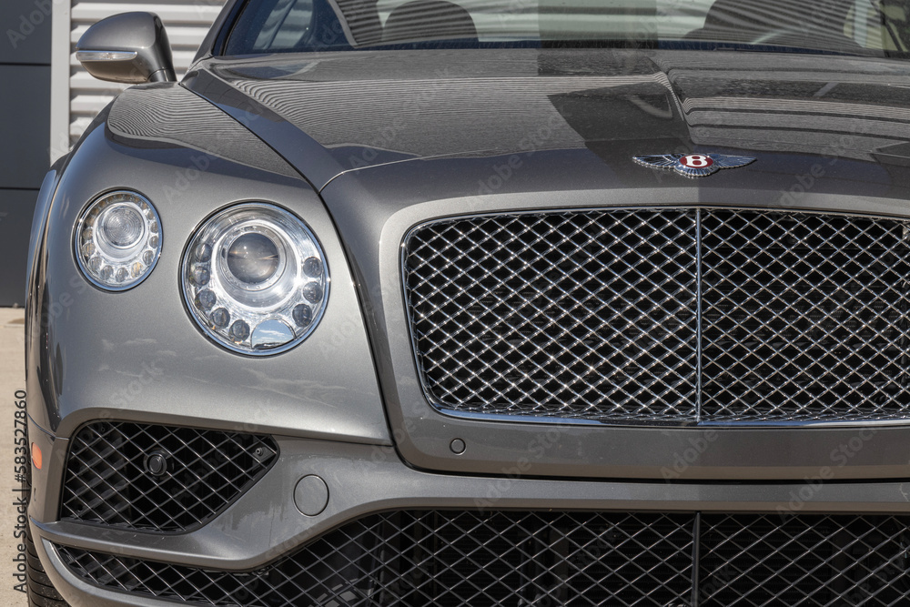 Bentley Continental display at a dealership. Bentley Motors is a ...