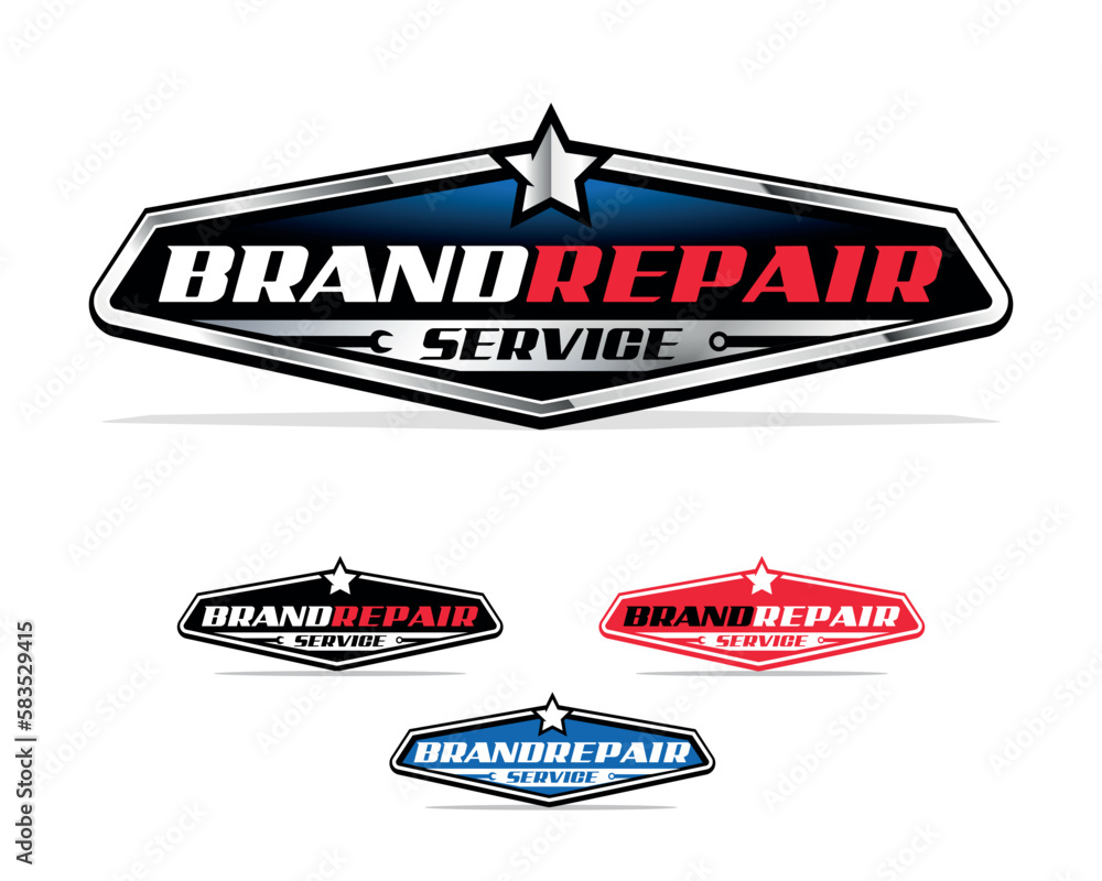 Car Logo Design Badge Emblem with Metallic Effect and Colours ...