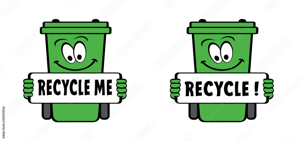 Recycle me. Global day of recycling or America recycles day. Recycling ...