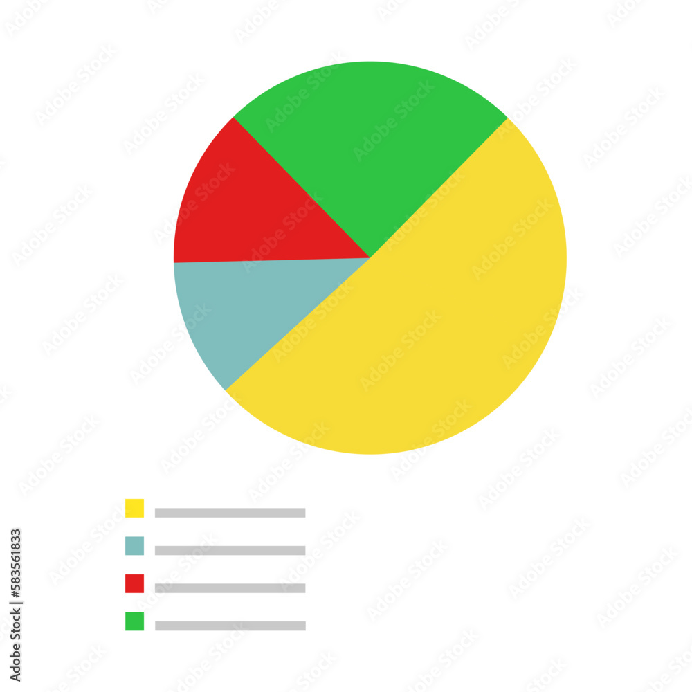 Infographics with circular pie charts. Pie chart for data analysis and ...