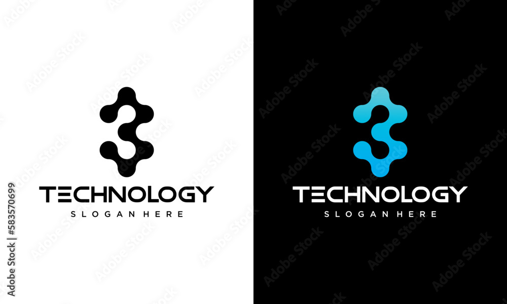 letter symbol B tech minimalist modern logo Stock Vector | Adobe Stock