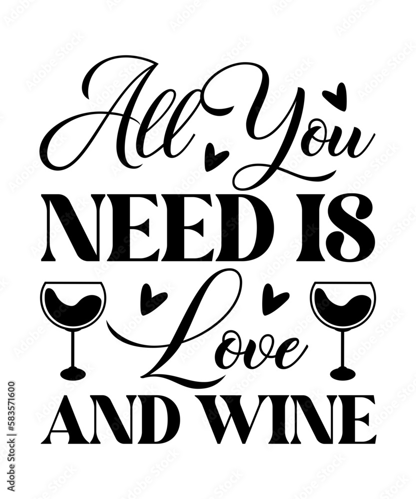 Wine Svg Bundle, Wine Svg, Alcohol Svg Bundle, Wine Glass Svg, Funny ...