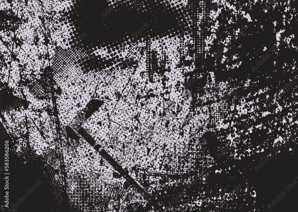 Aesthetic dotted design element. Duo tone poster . Modern art .Abstract ...