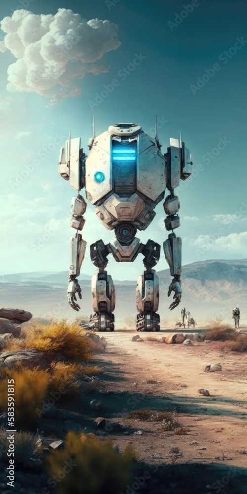 Robot Utopia Robots Replace Humans Sustainable Living Mobile Wallpaper ...