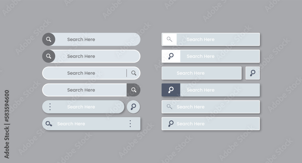 Ui Kit and Button design Stock Vector | Adobe Stock