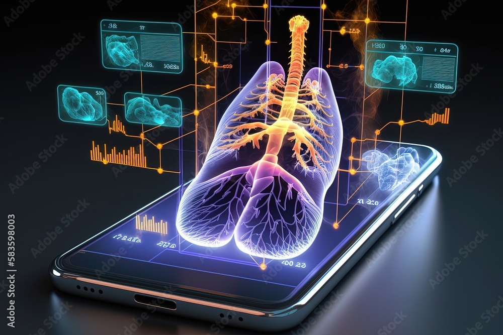 Using their smartphone to study medicine, with various medical apps and ...