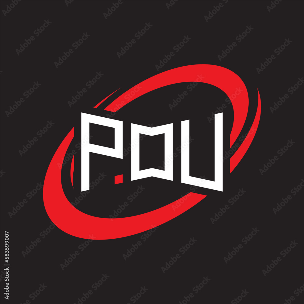 pou LOGO , pou LETTER LOGO, pou LETTER LOGO, ABSTRACT LOGO, MINIMAL ...
