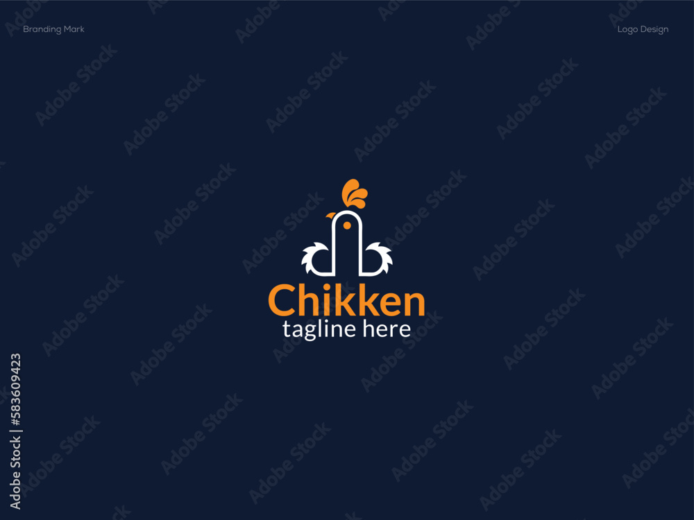 Chicken company logo vector template design Stock Vector | Adobe Stock