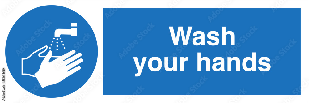 Safety Sign Marking Label Symbol Pictogram Standards Mandatory Wash ...