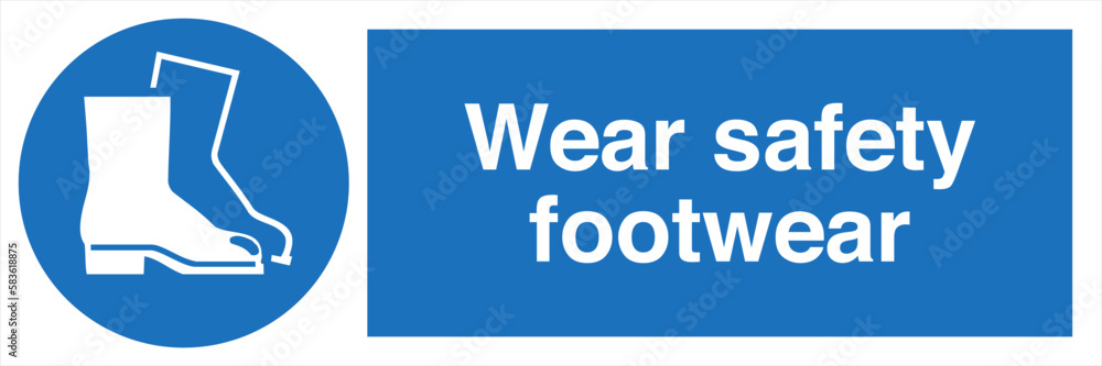 Safety Sign Marking Label Symbol Pictogram Standards Mandatory Wear ...