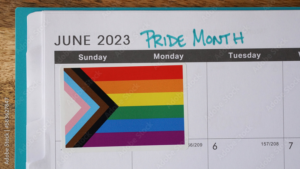 Foto de LGBT Pride Month marked on a June 2023 calendar. LGBT Pride ...