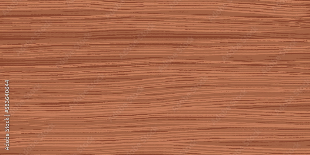 Uniform teak wood grain texture with horizontal veins. Vector wooden ...