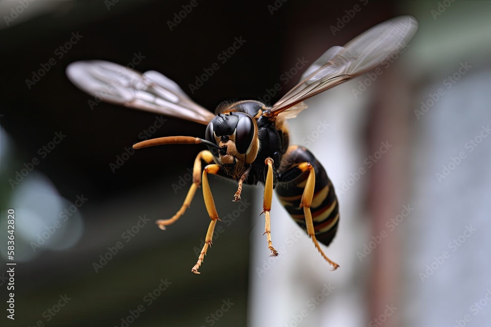 Poster Asian Giant Hornet or Murder Hornet Flying – Wall Art | UkPosters