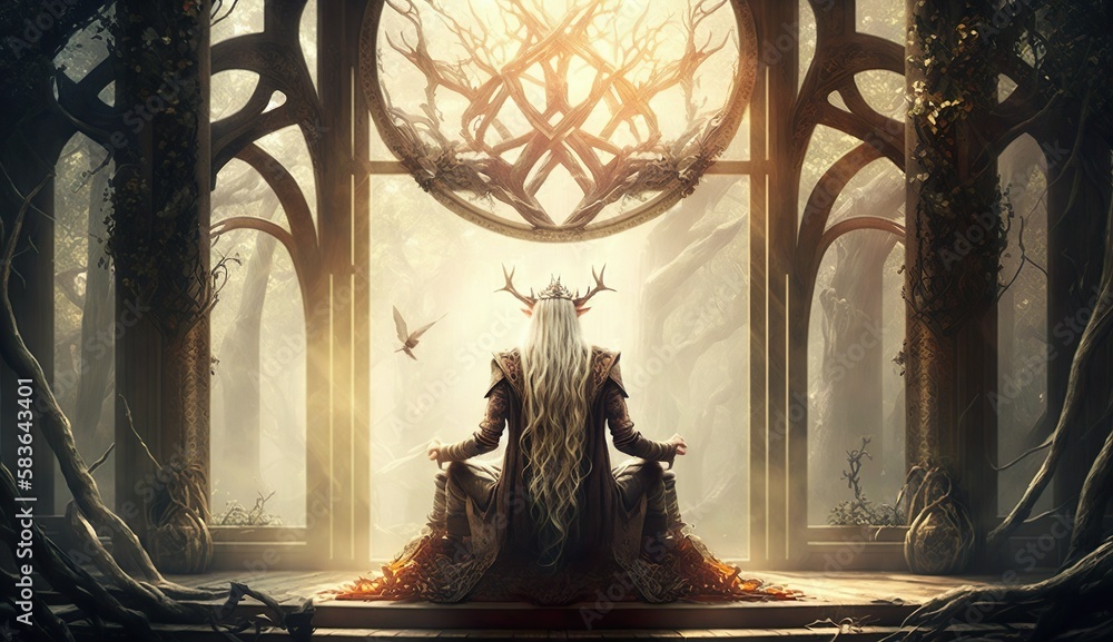 Generative AI Spirituality, esoteric, meditation, fantasy, vampire ...