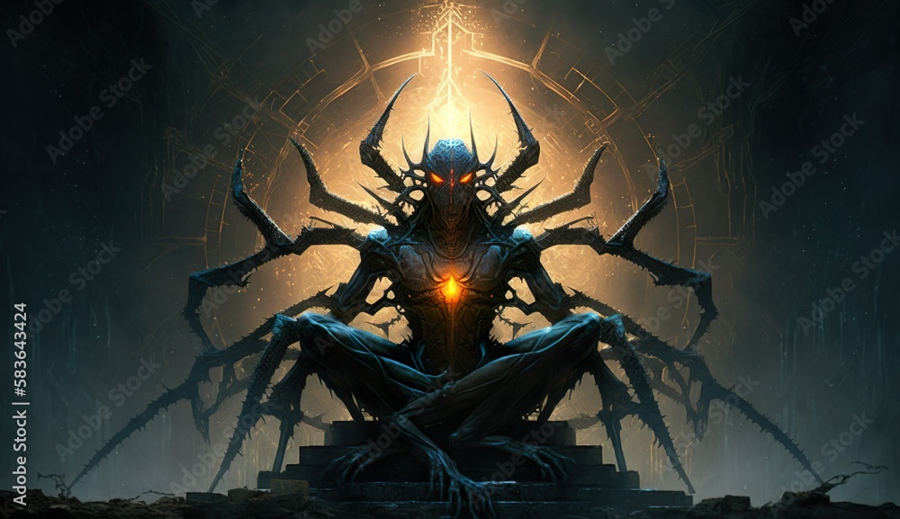 Generative AI Spirituality, esoteric, meditation, fantasy, vampire ...