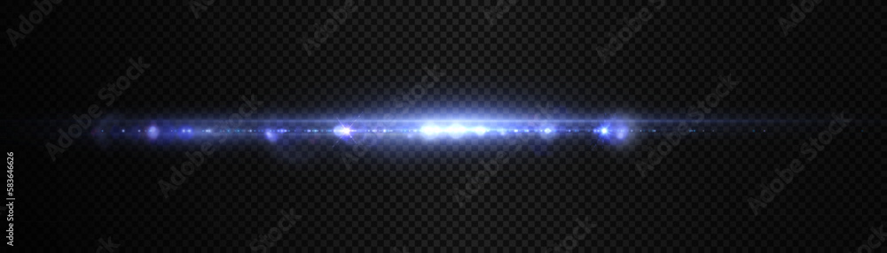 Light effects set of light lines isolated on transparent background ...