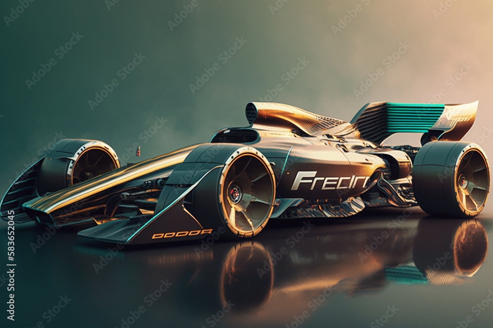 Super car Formula 1 one racing automobile concept design. Fast speed ...