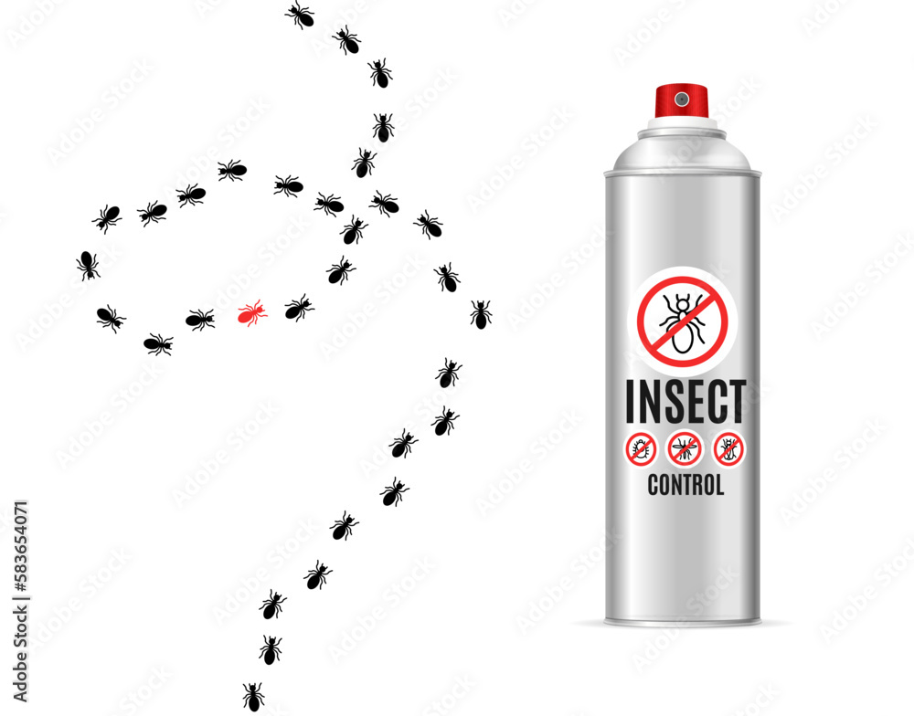 Black Ant Road Trail and Realistic Detailed 3d Mosquito Insect ...