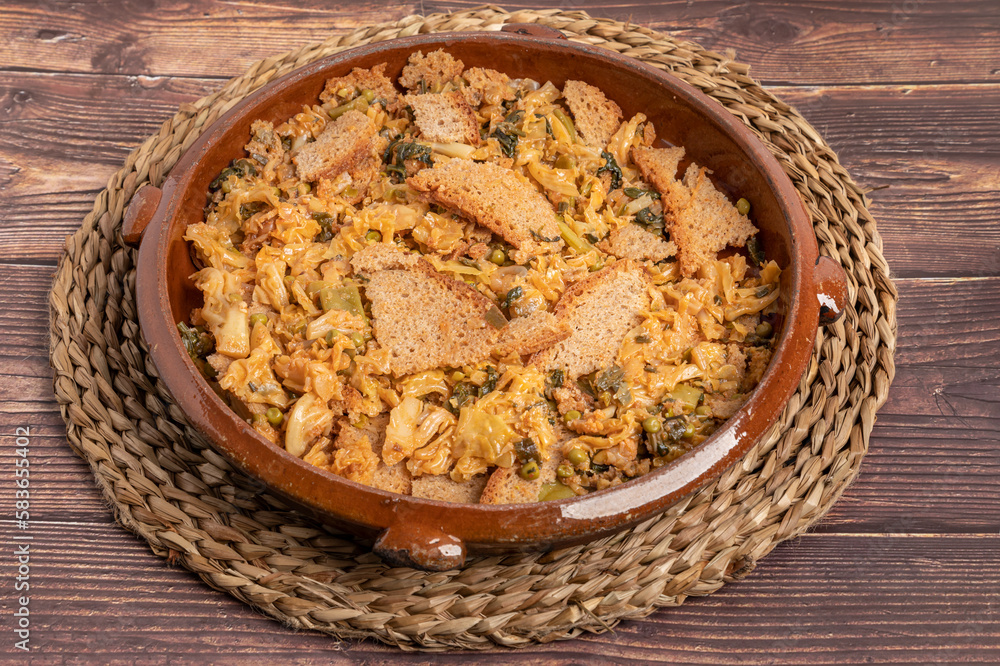 "Sopas mallorquinas", typical food of Mallorcan gastronomy. A ...