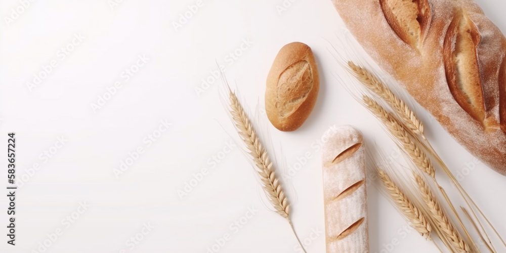 The Tasty Treat of Fresh White Bread. Ai Generated Art. Bakery, food ...