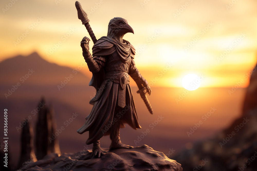 AI-Generated Epic DND Paladin Aarakocra Bird Character, From the ...