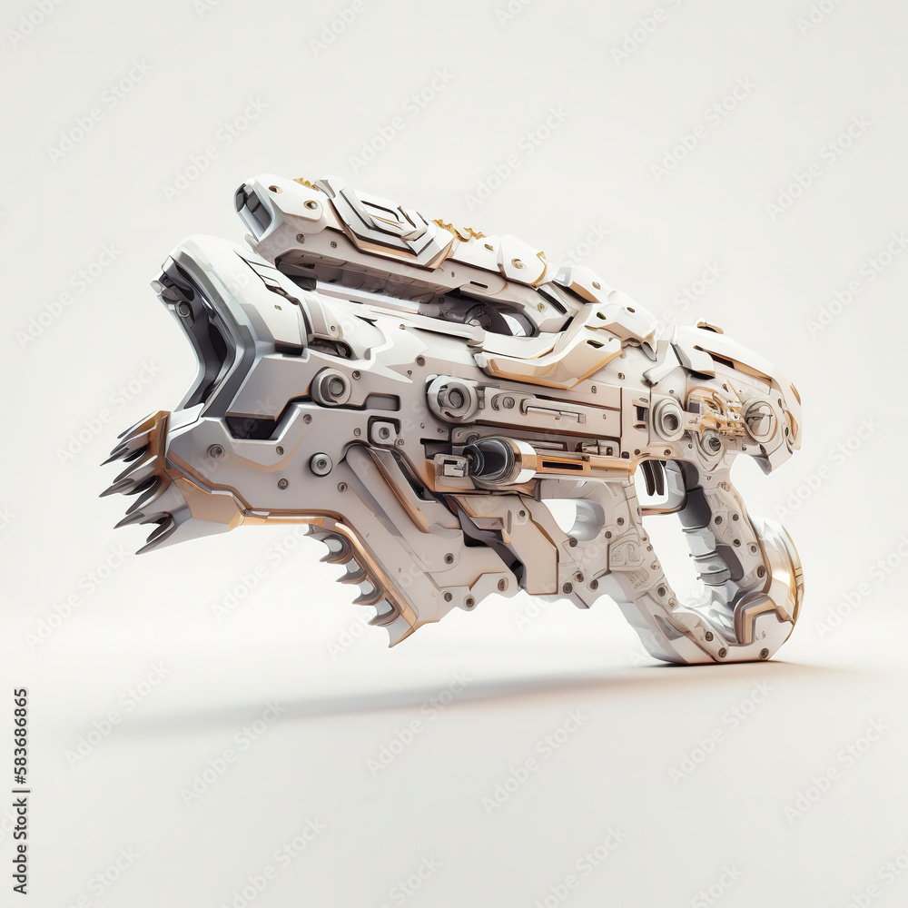 Futuristic SMG in 3D: Advanced Submachine Gun Redefining Modern Warfare ...