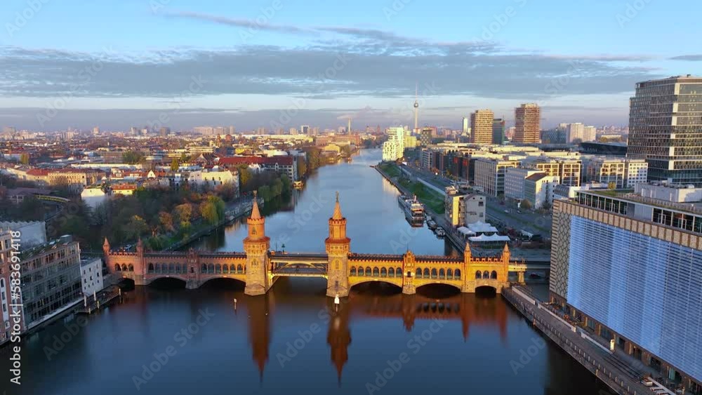 City of Berlin, Germany from above. Aerial cityscape view showing ...