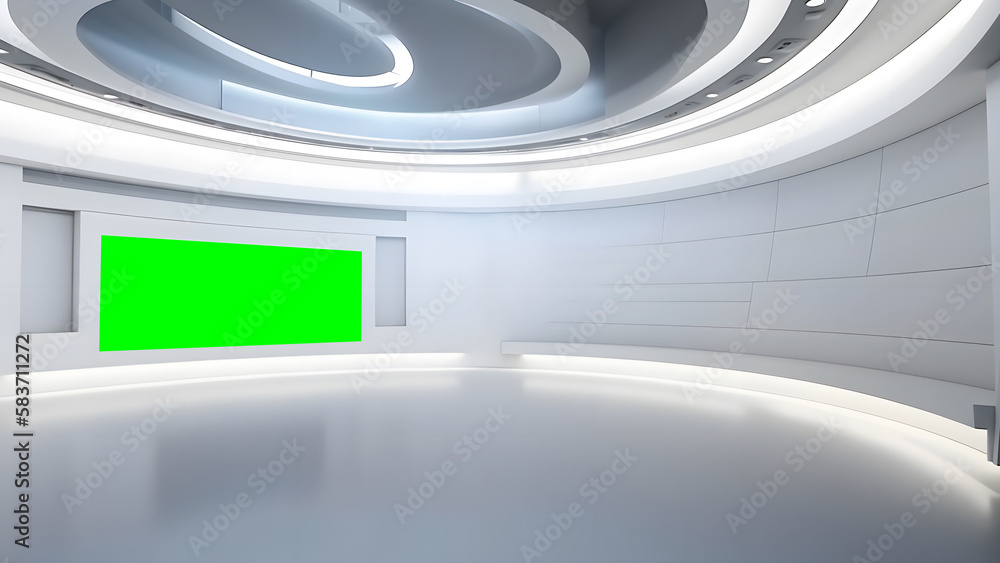 Tv Studio. News studio. Backdrop for any green screen or chroma key ...