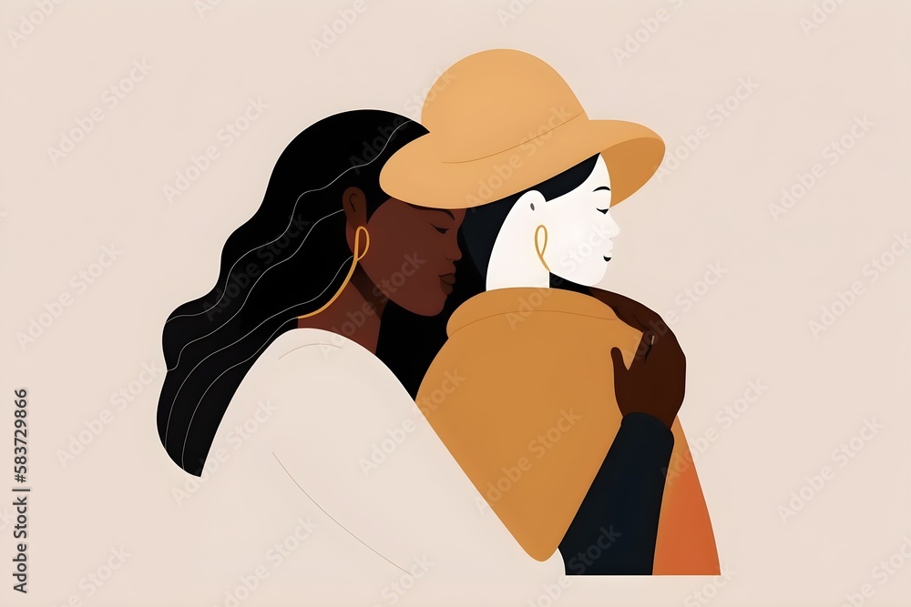 Wallpaper Illustration and background of black and white person ...