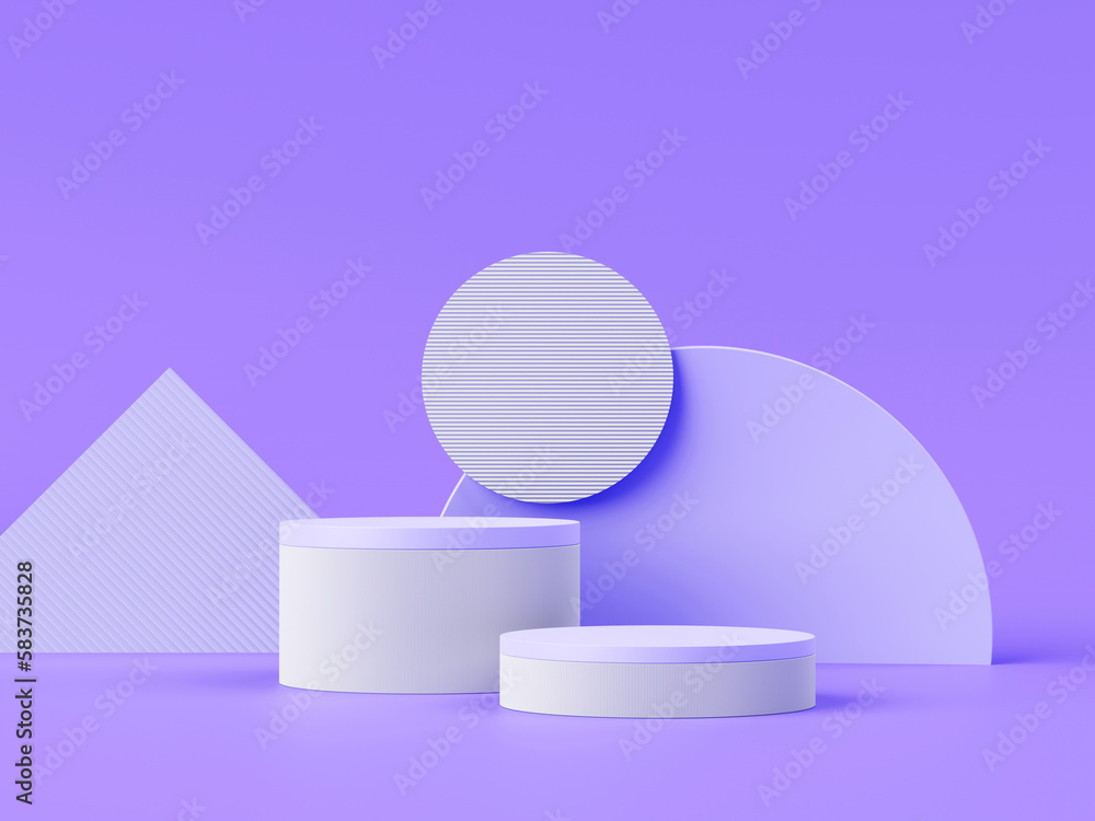 3D Render, Minimal Realistic pastel Display Podium for Product Mock up ...